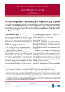 Civilt försvar 2016-2020