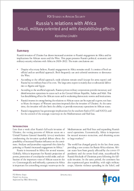 Russia’s relations with Africa: Small, military-oriented and with ...