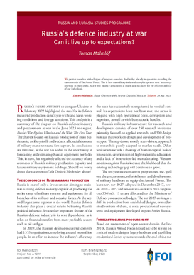 Russia's defence industry at war